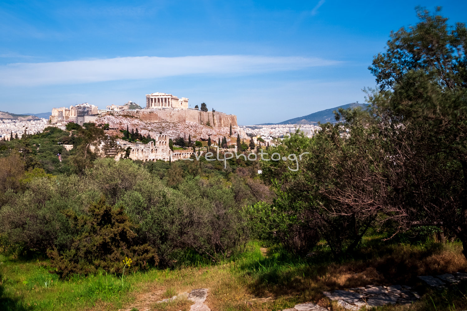 Ακρόπολη και Παρθενώνας απ' το Θησείο και το λόφο Φιλοπάππου